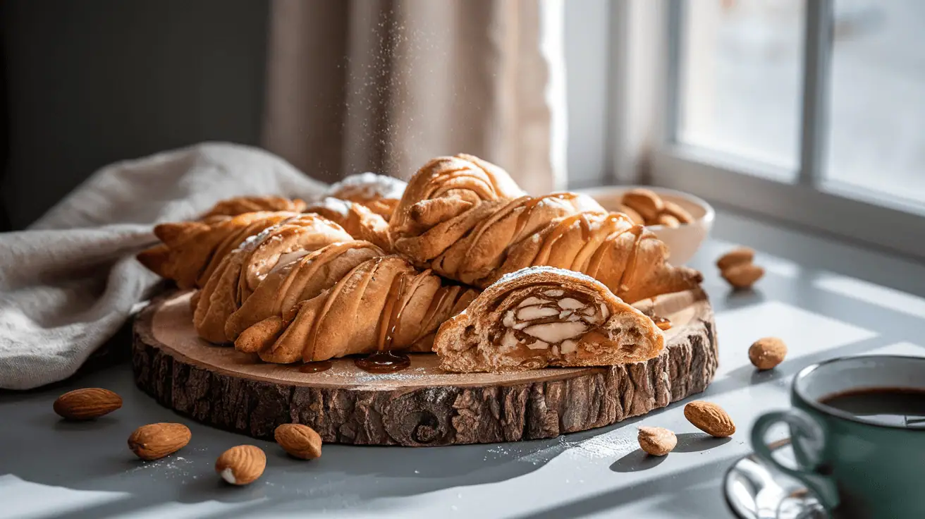 רוגלך מרציפן מקמח מלא עם מייפל ושקדים טבעיים | נוטרי-מאיה